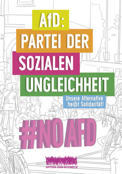 Flyer M AfD Partei Der Sozialen Ungleichheit Shop Aufstehen Gegen